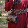 Leather Scroll Case for LARP, Document Tube for Cosplay, Medieval ...