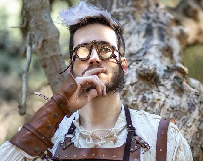 Medieval Eyeglasses Steampunk Eyewear Alchemist Larp Glasses ...