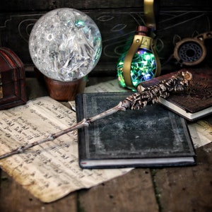 Hades Magic Wand Enchanting Elegance for LARP Ren Fair Wizardry Sorcery ...