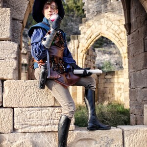 Alchemist Leather Bracer With Transmutation Circle Larp Armor Wizards ...