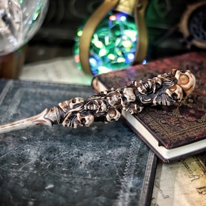 Hades Magic Wand Enchanting Elegance for LARP Ren Fair Wizardry Sorcery ...