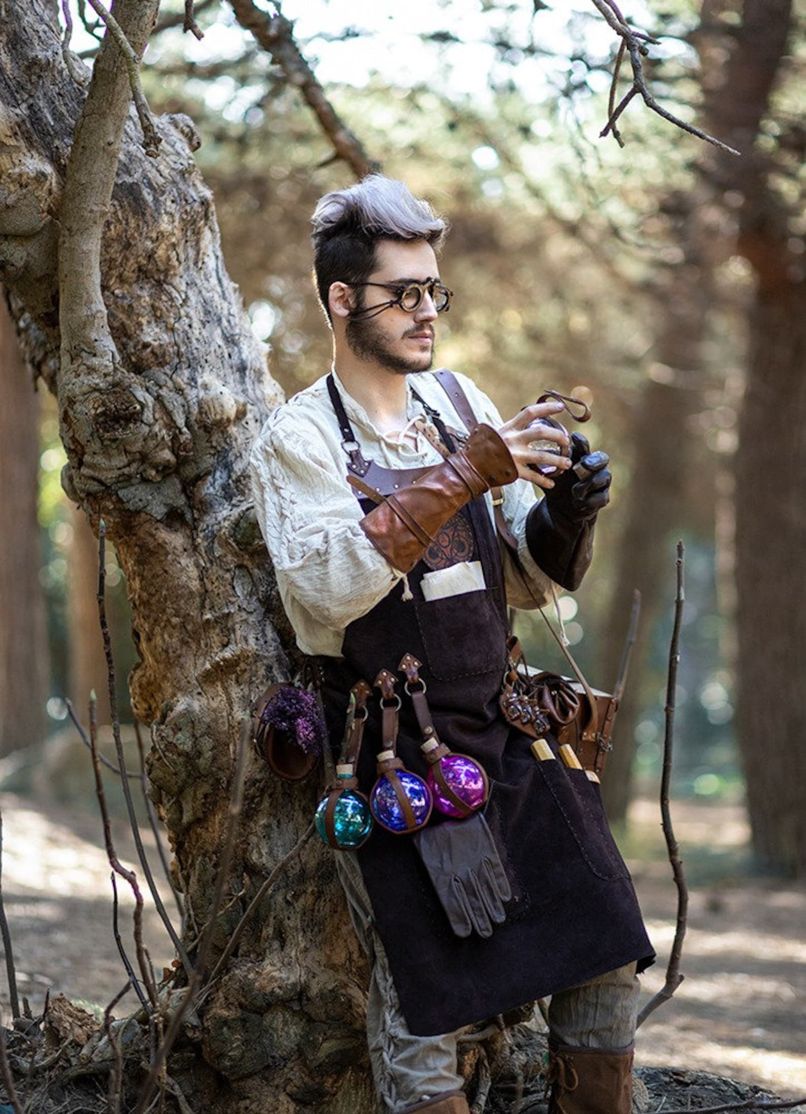 Medieval eyeglasses steampunk eyewear alchemist larp glasses | Etsy