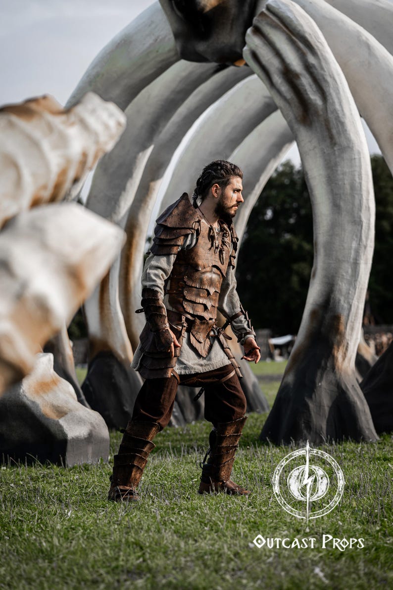 Handcrafted Leather Dragon Scale Armor Set Medieval Fantasy LARP ...