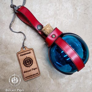 Potion Bottle With Leather Holder. Safe Flask DRINKING Bottle for Larp ...