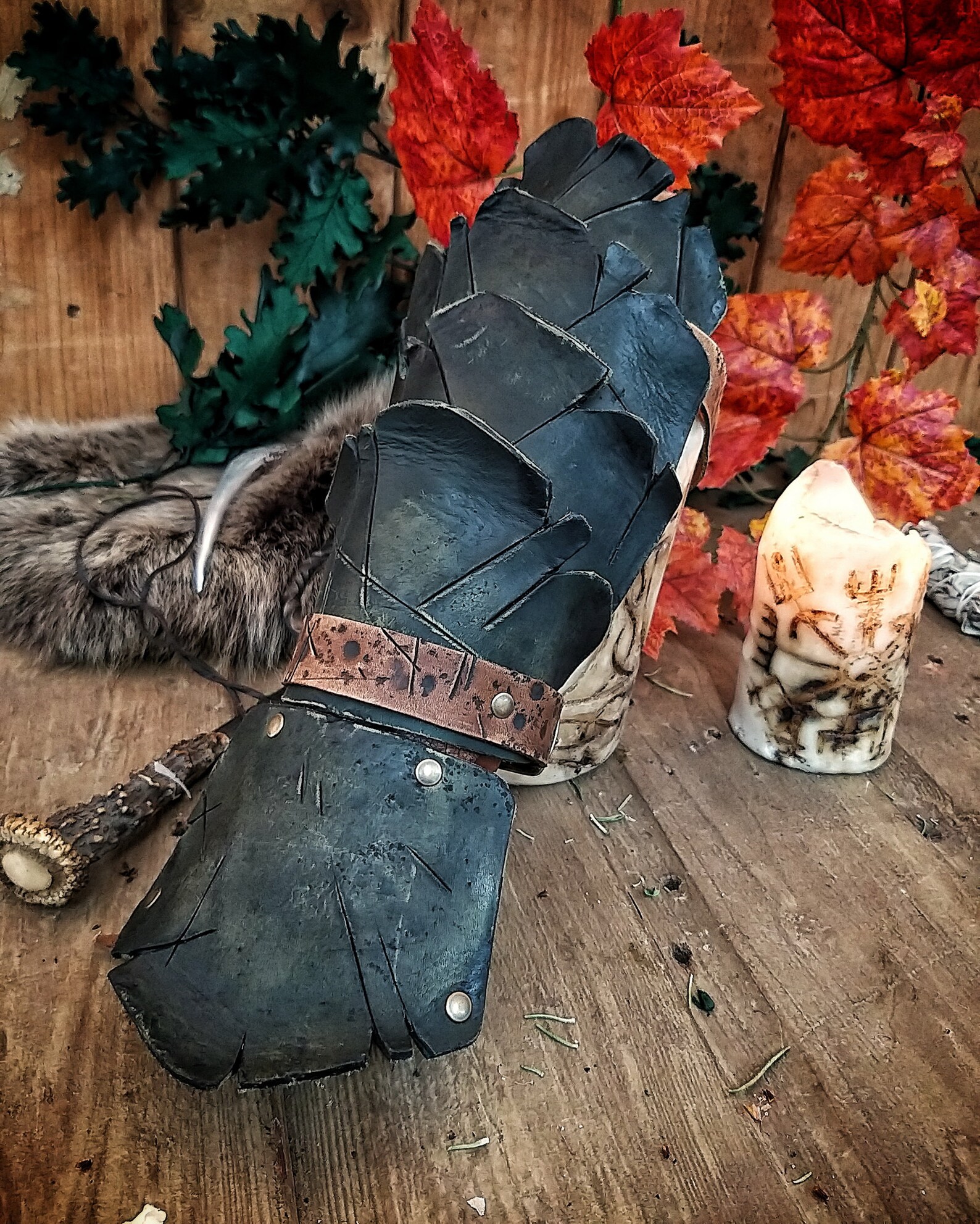 Ranger Warrior Leather Bracer Elven Druid Leather Armour for - Etsy Canada