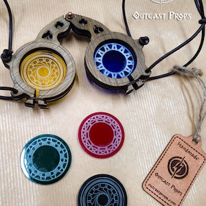 Alchemist's Wooden Steampunk Goggles: Medieval LARP Eyewear for Fantasy ...