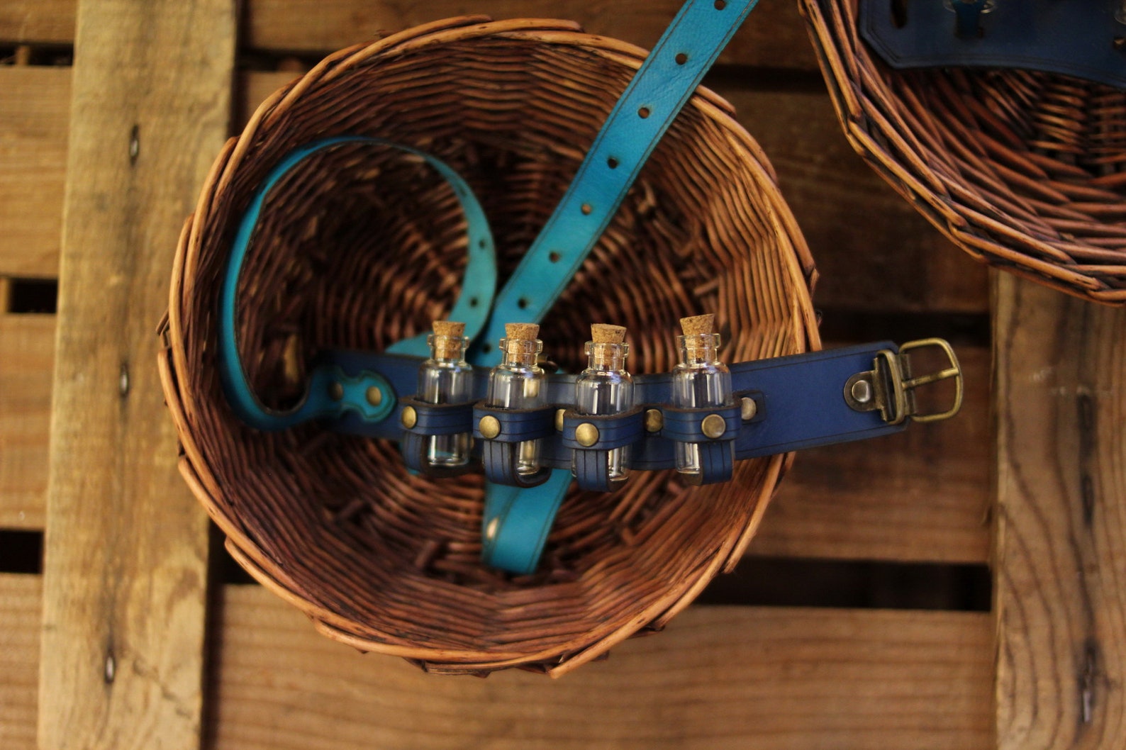 Potion Garter Holster Made of Natural Leather With Bottles. - Etsy