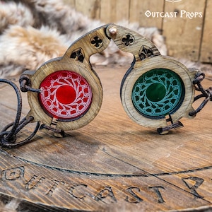 Alchemist's Wooden Steampunk Goggles: Medieval LARP Eyewear for Fantasy ...