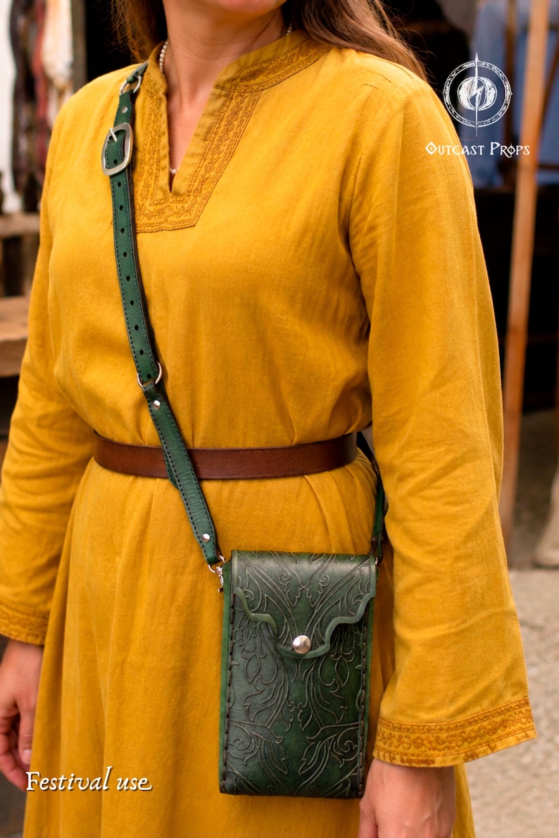 Leather Phone Bag Leather Crossbody Bag Smartphone Holder Leather Belt ...