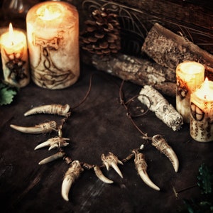 Celtic Tusk Necklace Viking Ornament Tribal Shaman Druid With Realistic ...