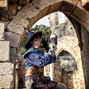 Alchemist Leather Bracer With Transmutation Circle Larp Armor Wizards ...