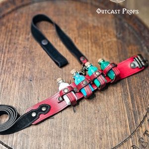 Potion Garter Holster Made of Natural Leather With Bottles Larp ...
