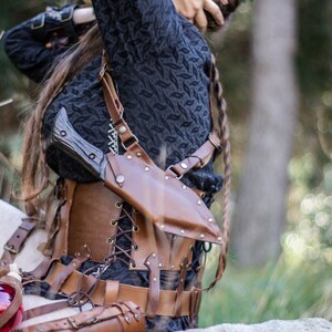 Red Potion Bottle With Leather Holder Potion. Flask DRINKING Bottle for ...