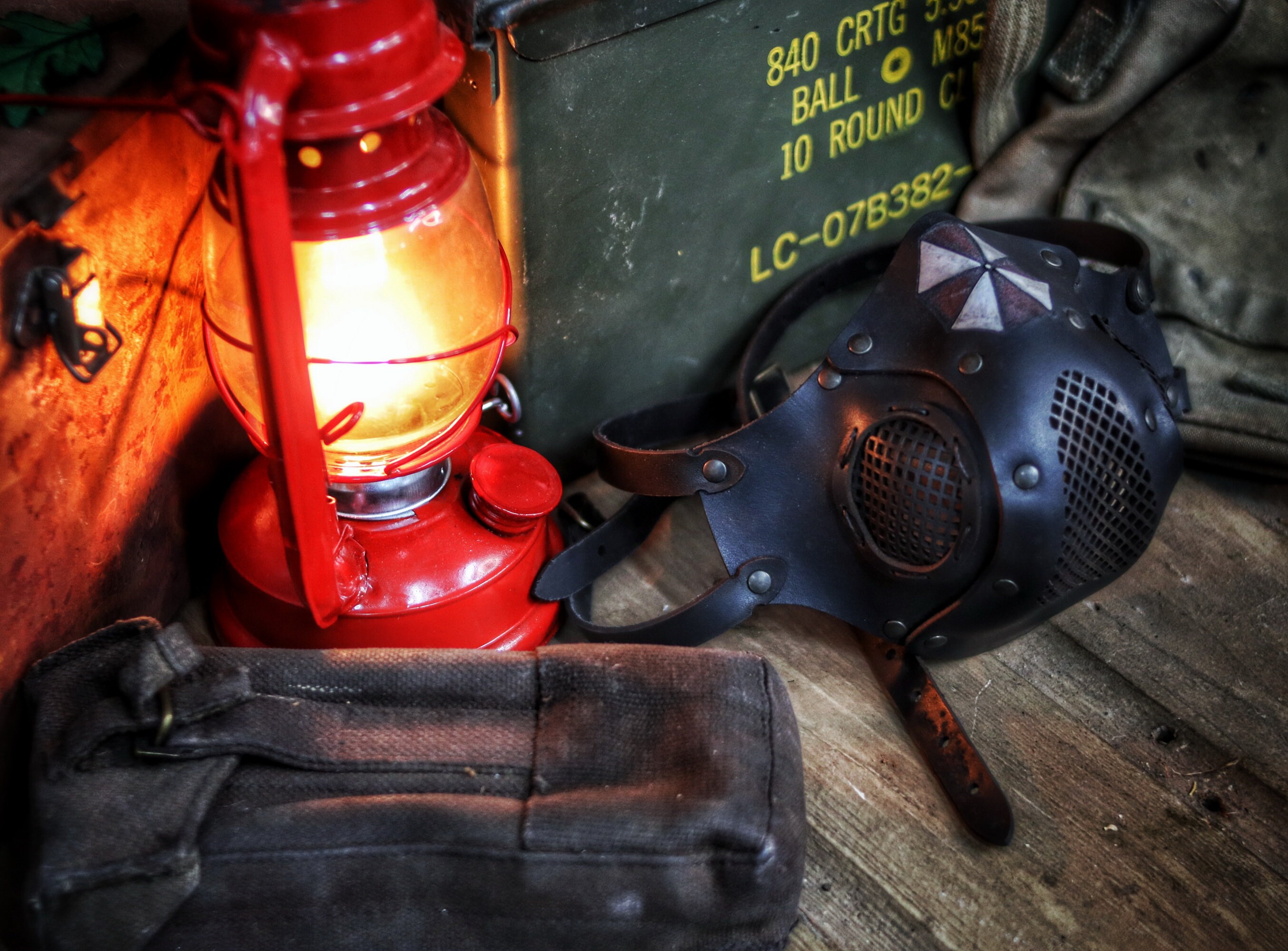 Leather Face Mask Resident Evil With Filter Pocket Ready for Use With ...