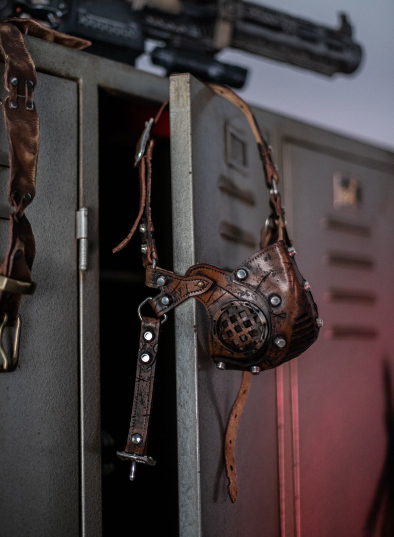 Face Mask Post Apocalyptic Leather Mask Mad Max Diesel Punk - Etsy