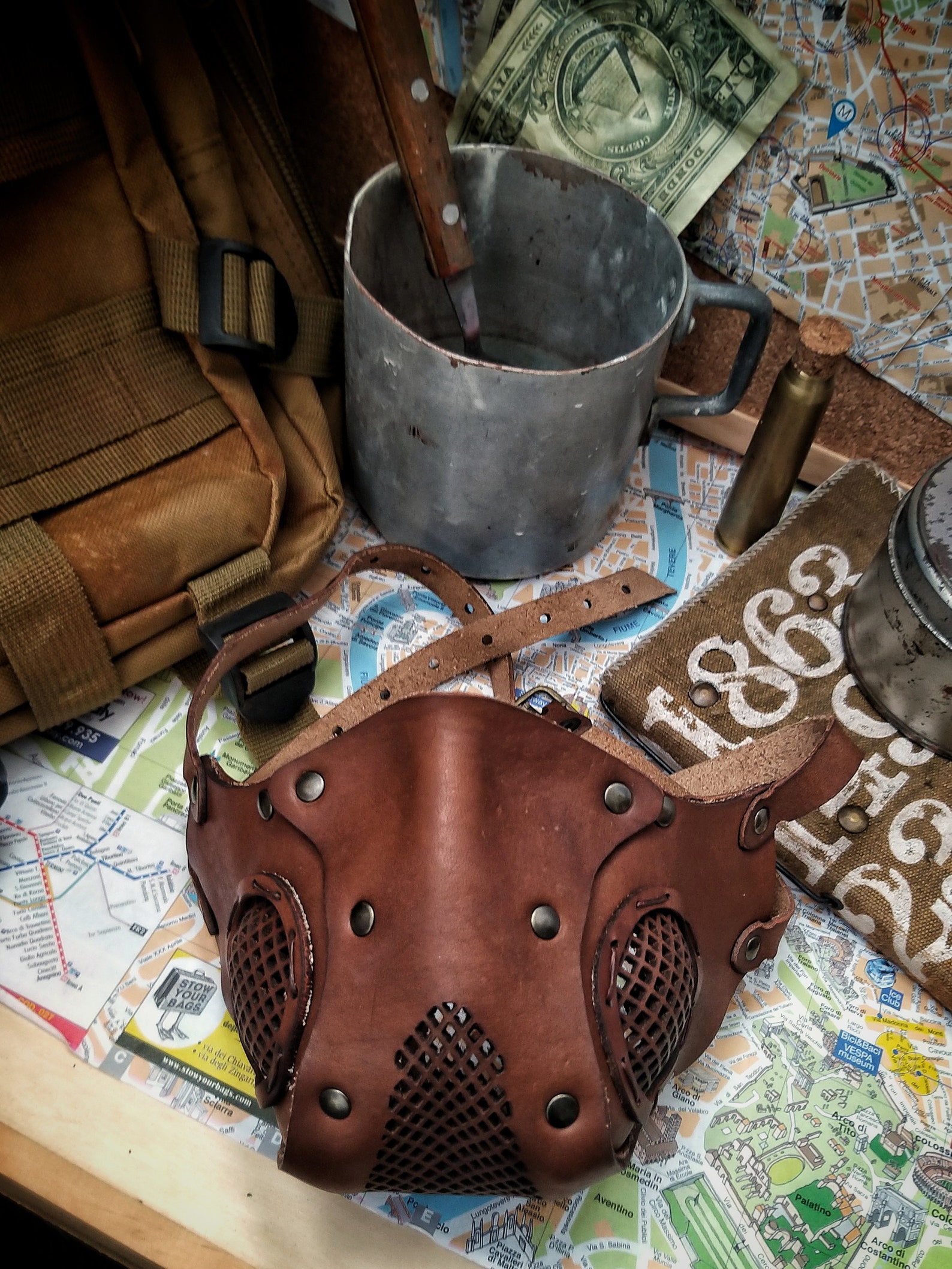 Leather Face Mask With Filter Pocket Ready for Use With Disposable Face ...