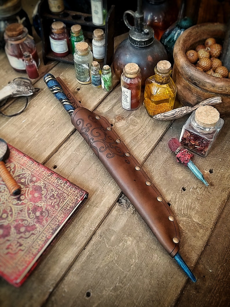 Ornated Magic Wand Holster or Sheath Made of High Quality - Etsy