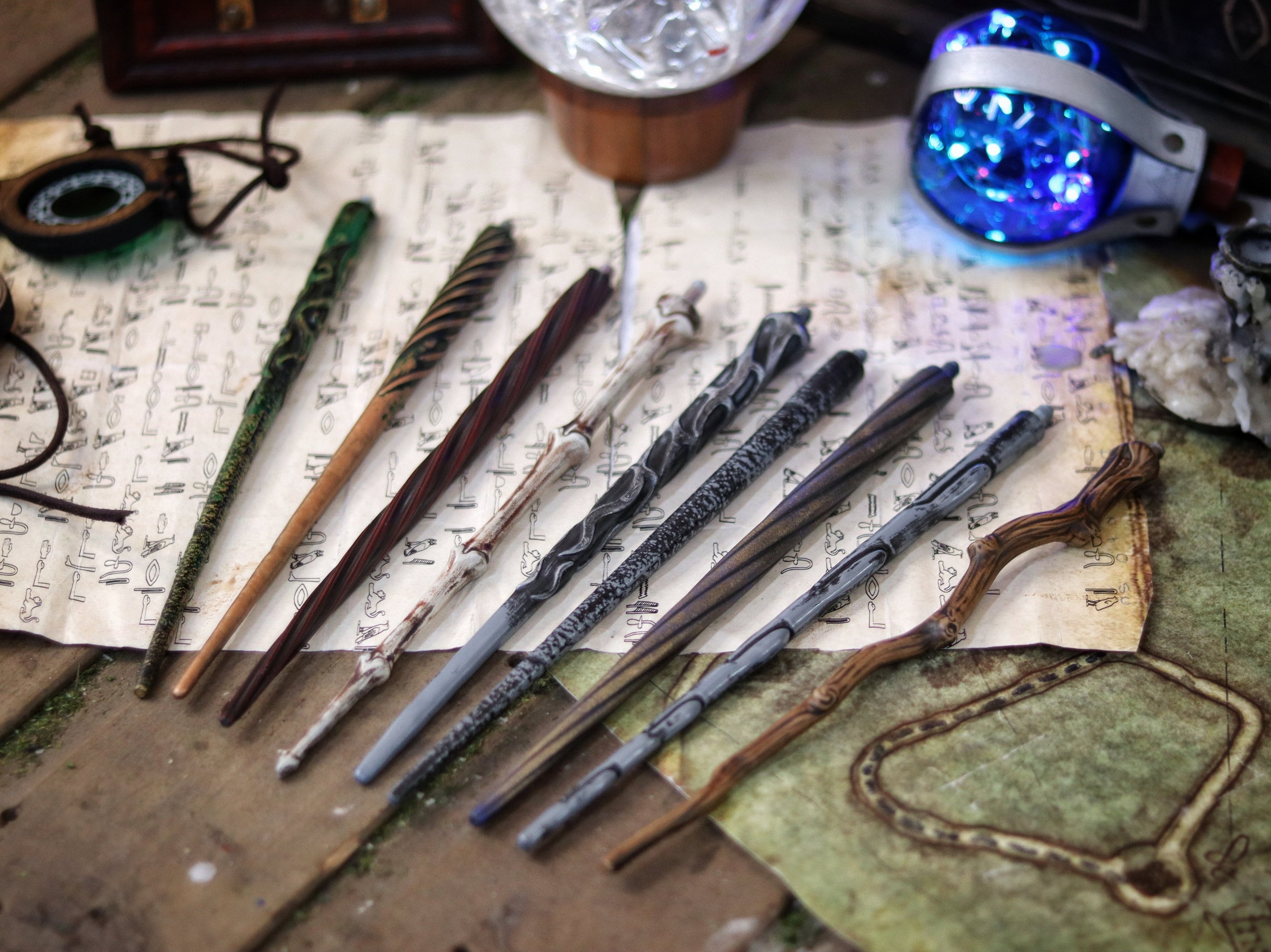 Customizable Magic Wand Interchangeable Tips & Handle LARP Ren Fair ...
