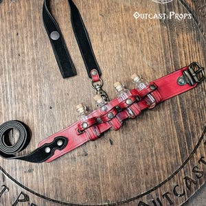Potion Garter Holster Made of Natural Leather With Bottles Larp ...