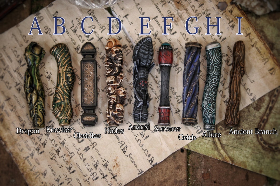 Customizable Magic Wand Interchangeable Tips & Handle LARP Ren Fair ...