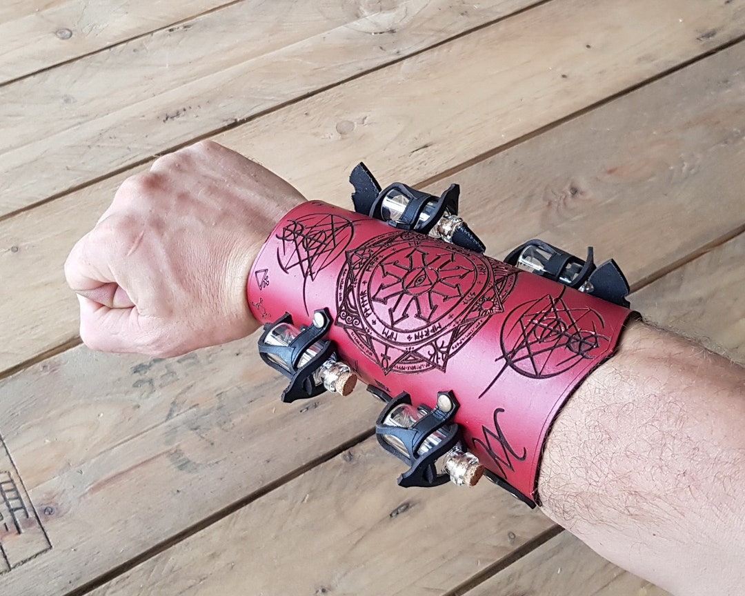 SALE: Alchemist Bracer With Elemental Sigils. Wizards Sorcerers and ...