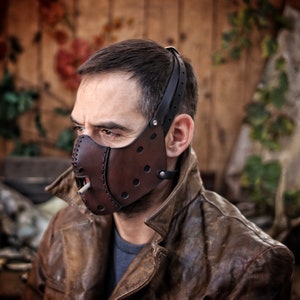 Hannibal Lecter Leather Face Mask - Horror Halloween Costume Accessory ...