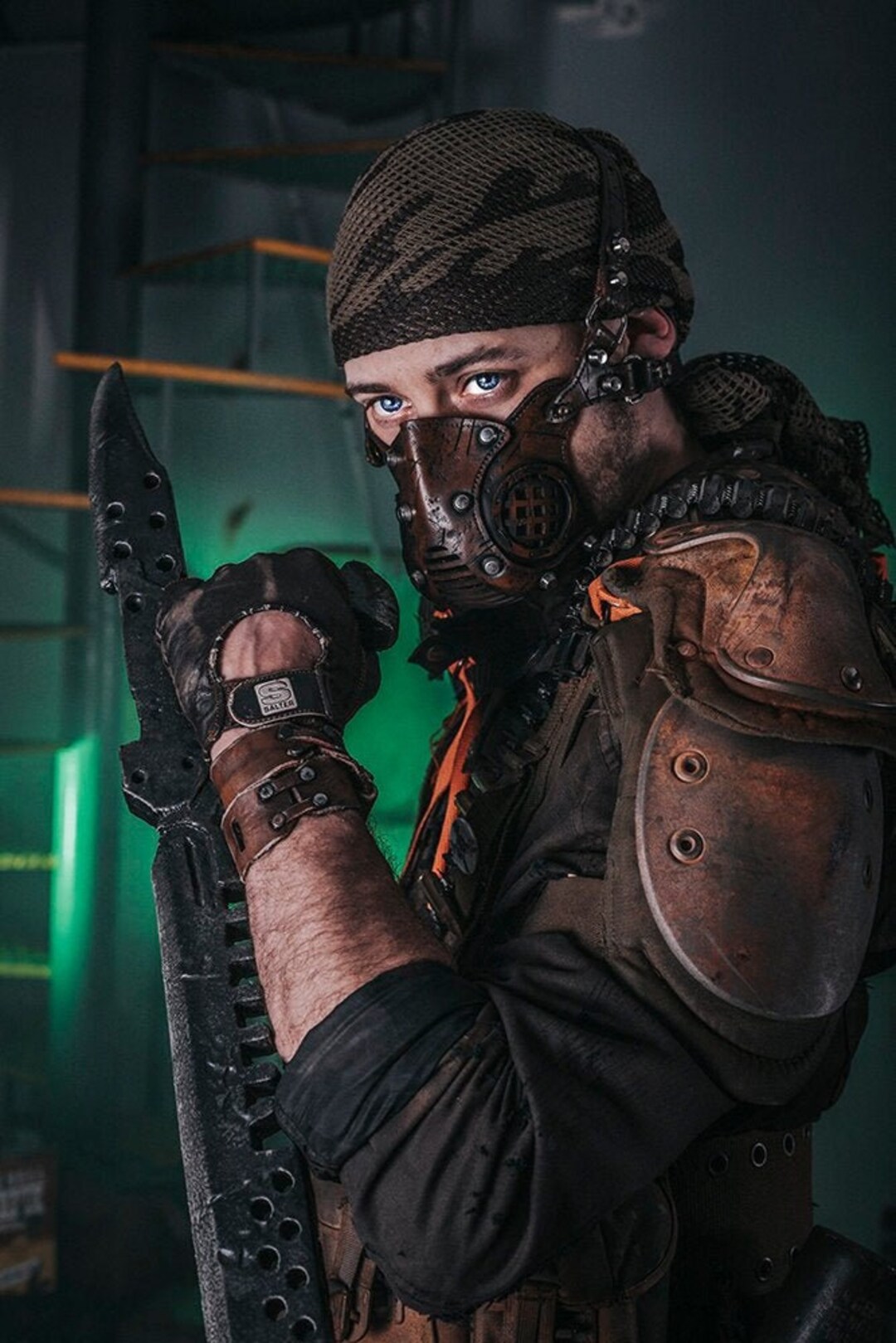 Face Mask Post Apocalyptic Leather Mask Mad Max Diesel Punk Wasteland ...