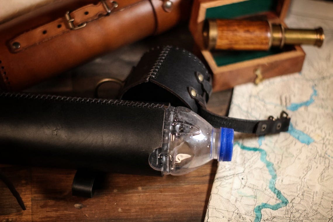 Leather Scroll Case for LARP Document Tube for Cosplay - Etsy
