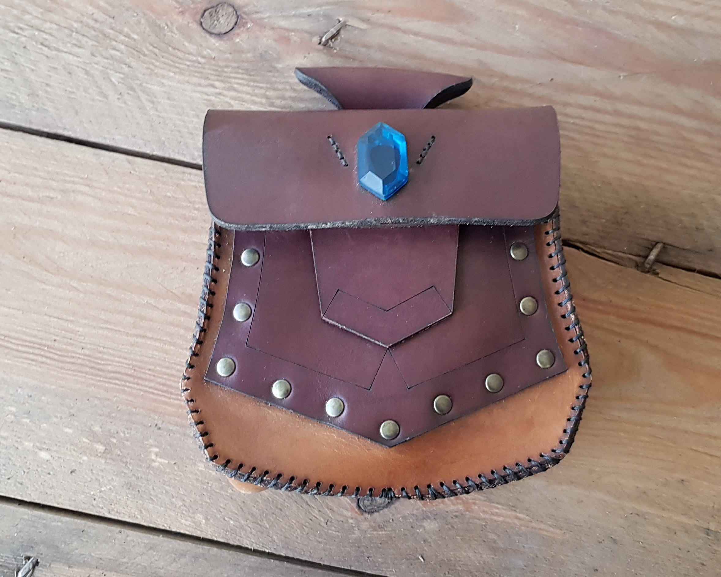 Leather Noble pouch belt bag for larp steampunk cosplay or | Etsy