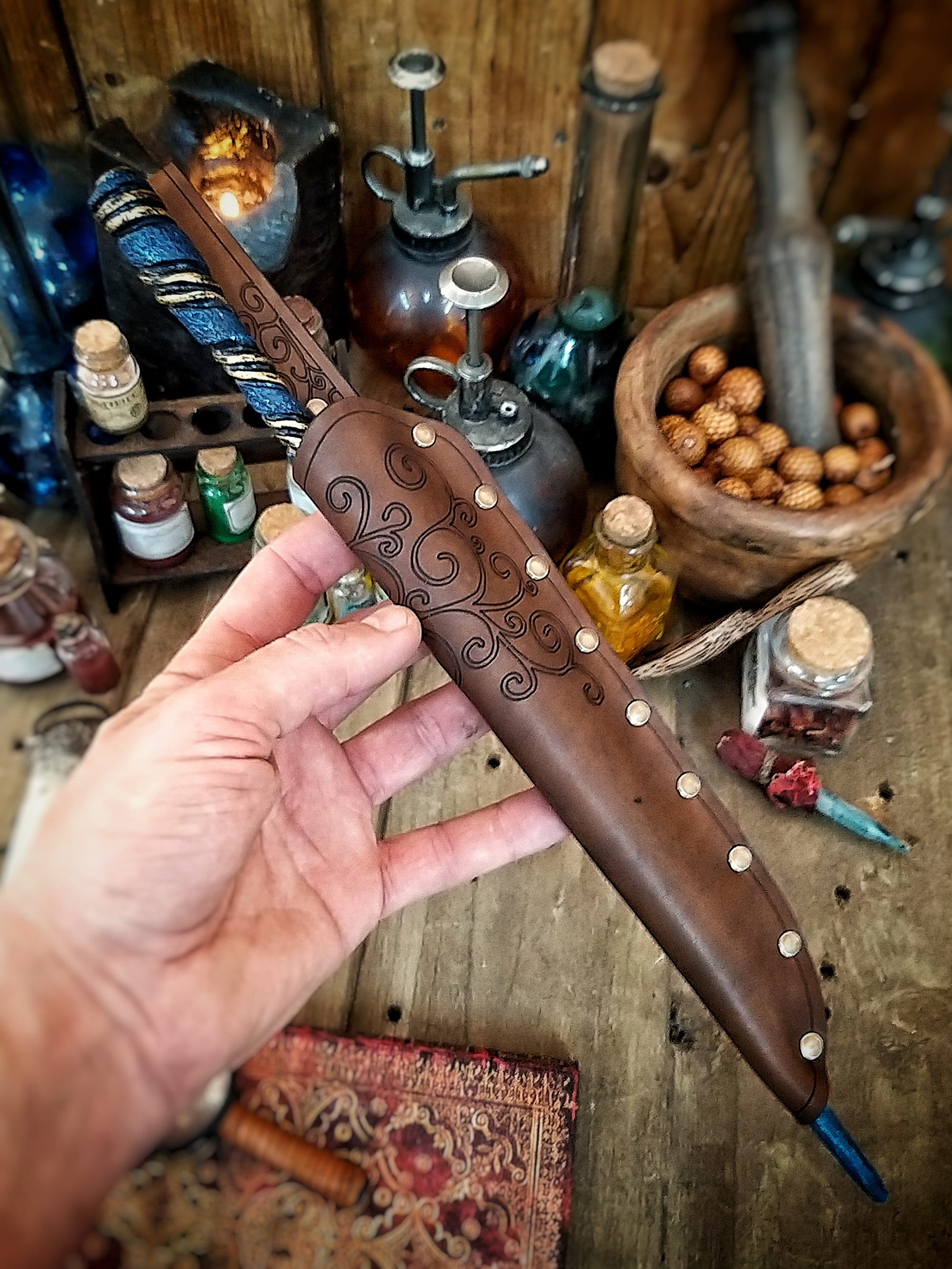Ornated Magic Wand Holster or Sheath Made of High Quality | Etsy
