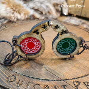 Alchemist's Wooden Steampunk Goggles: Medieval LARP Eyewear for Fantasy ...