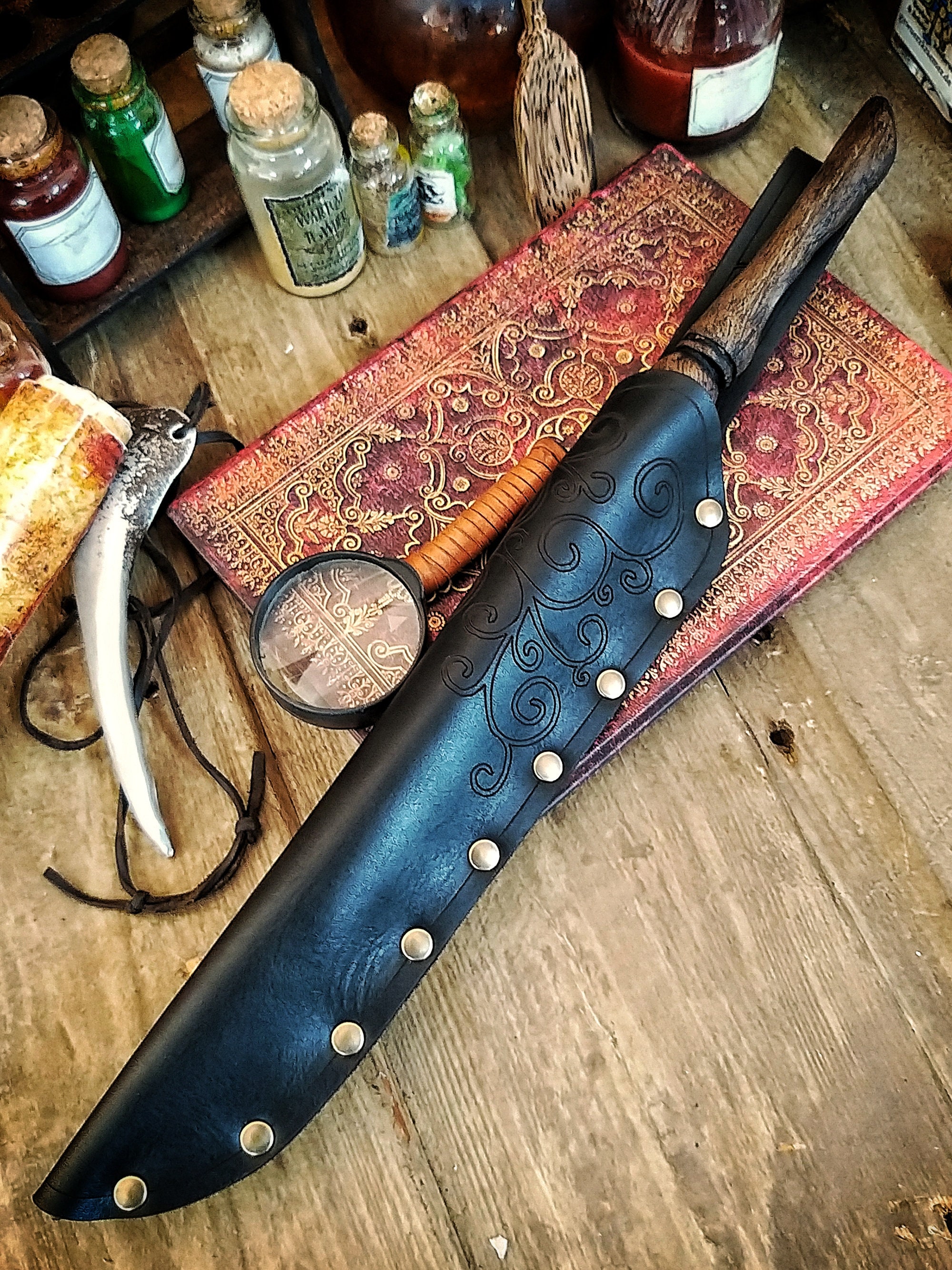 Ornated Magic Wand Holster or Sheath Made of High Quality | Etsy