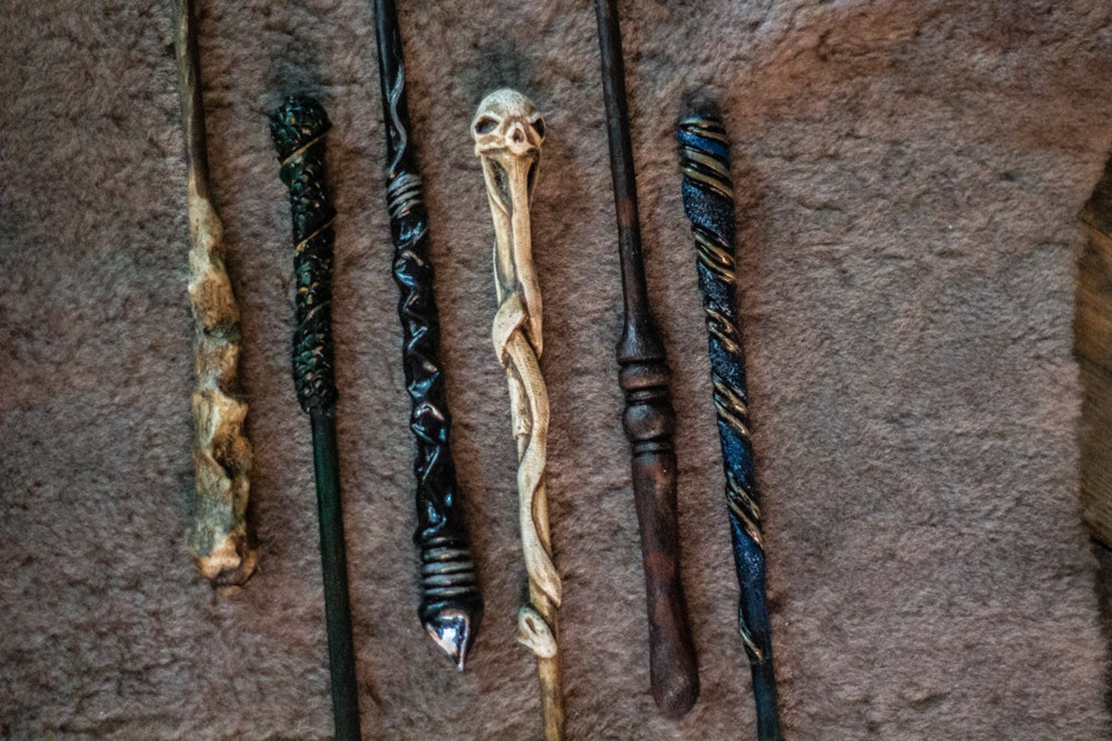 Magic Wand Ivory Skull Snake Death Eater Wizardry World Witch | Etsy Canada