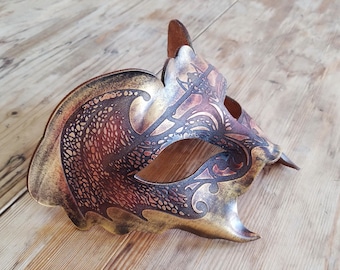 Leather Vampire Mask - Etsy