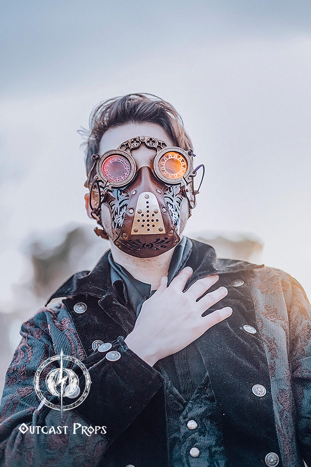 Alchemist's Wooden Steampunk Goggles: Medieval LARP Eyewear for Fantasy ...