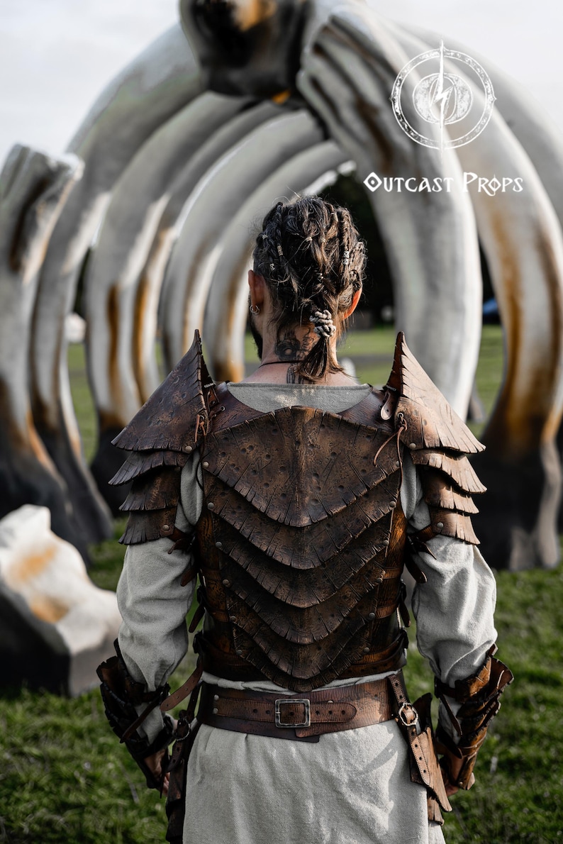 Handcrafted Leather Dragon Scale Armor Set Medieval Fantasy LARP ...