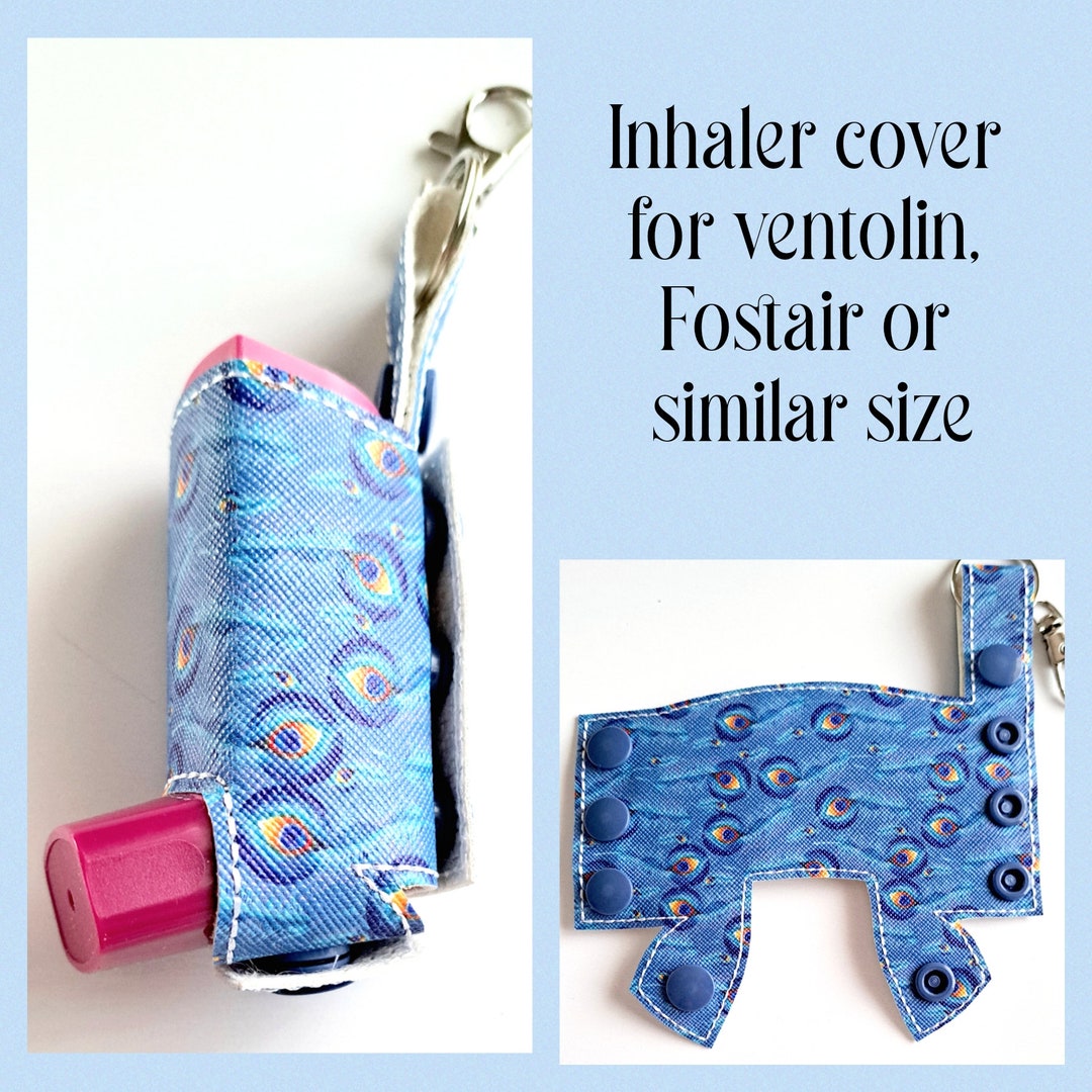 Beautiful Peacock Feather Themed Inhaler Cover for Ventolin or Similar ...