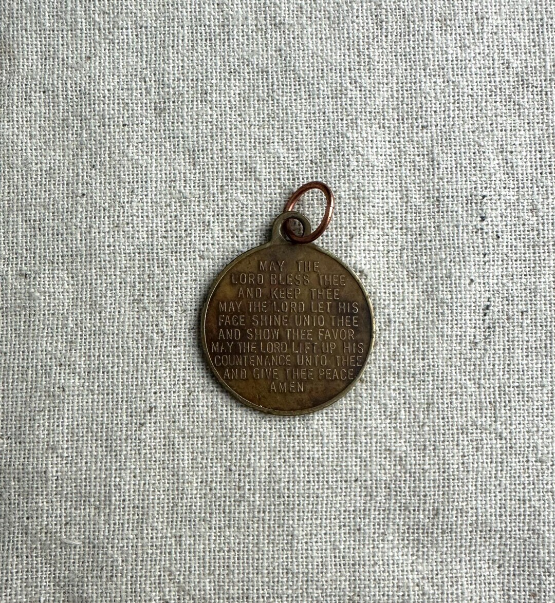 The Ten Commandments Medal, 1 3/8" X 1 1/8", 10 Mm Ring, Bronze Tone ...