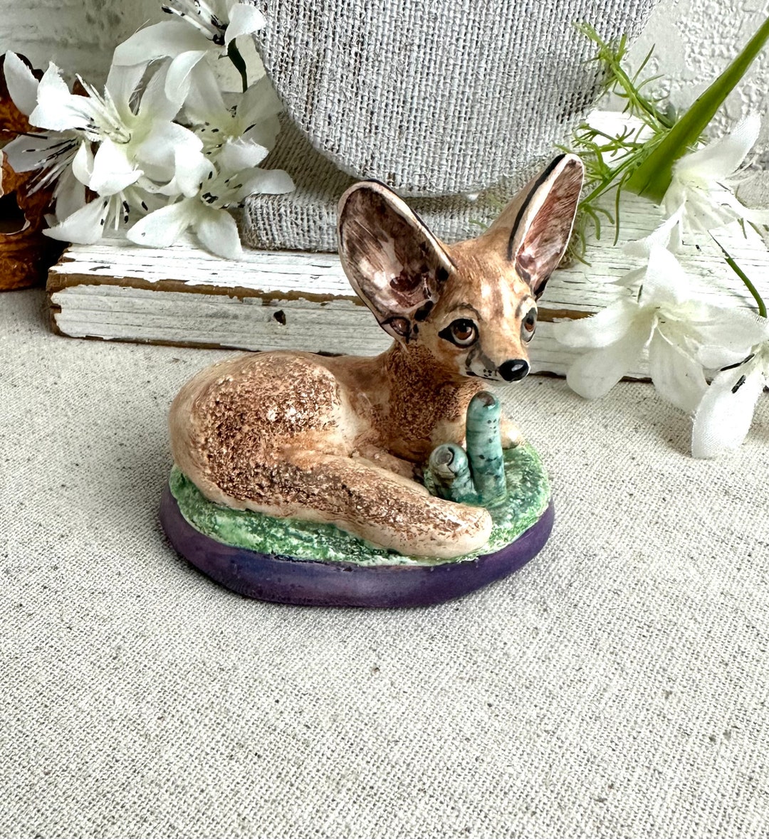Basil Matthews, England, Fennec Fox Figurine, 2 1/2 X 2 3/4, Vintage ...