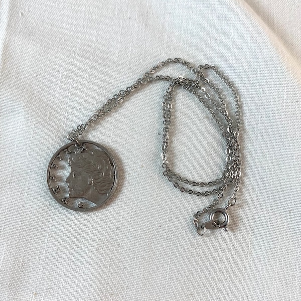 Cut Coin Necklace - Etsy