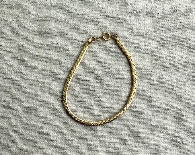 Korea Chain Link Bracelet, 7" Long, 3 Mm Wide, Gold Tone Base Metal ...