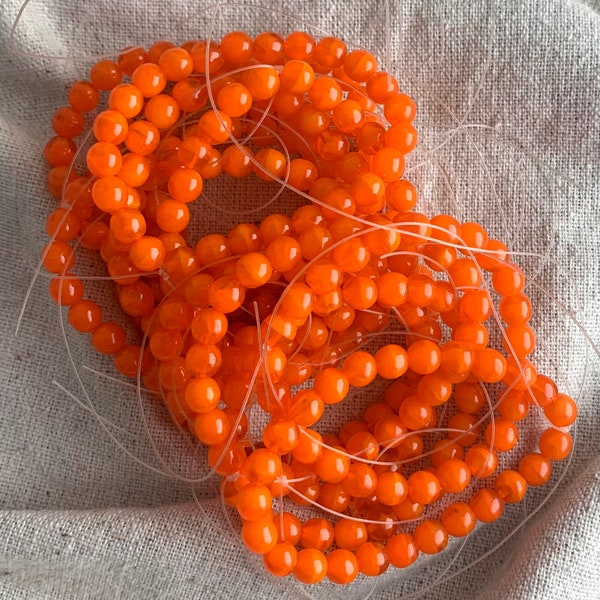 Orange Beads - Etsy