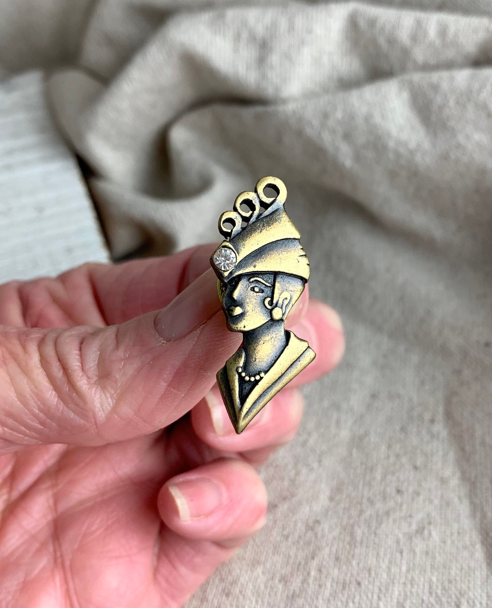 J J jonette Jewelry Art Deco Lapel Pin 1 1/2 X - Etsy