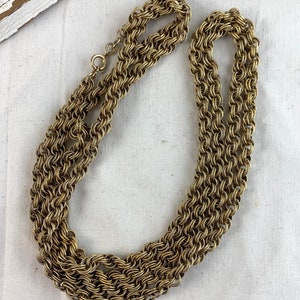 Napier Textured Rope Chain Necklace, 60 Long, 7 Mm Wide Links, Double ...