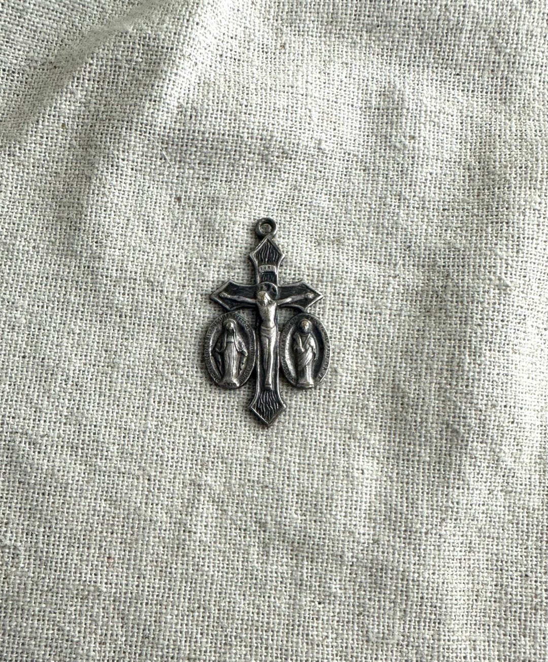 Jesus, Mary, Joseph (JMJ) Cross Pendant, 1 3/8" X 3/4", 2 Mm Hole ...