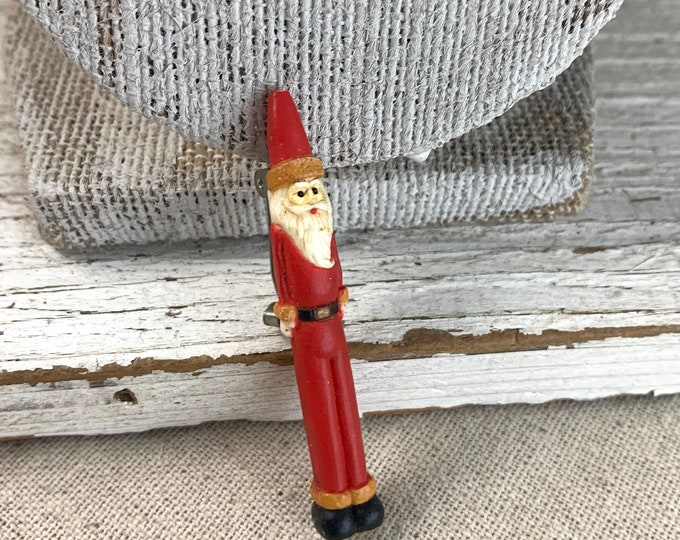 Resin Santa Claus Stick Brooch, 2 1/8" X 1/4", Holiday, Christmas ...