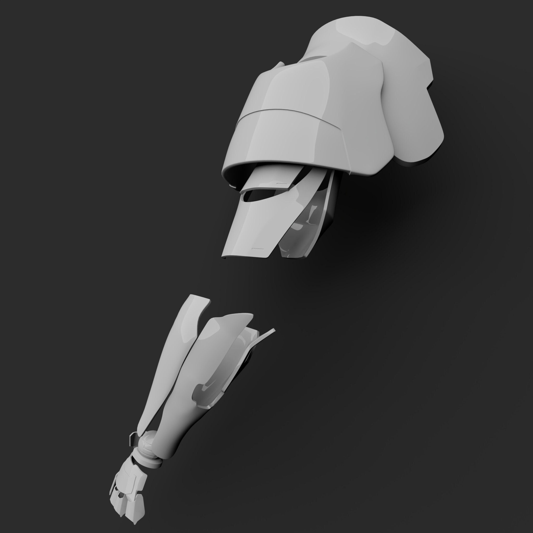 Robotic Arm/sci-fi Armor V2 3D Files - SWTOR Arcann Inspired - Etsy Canada