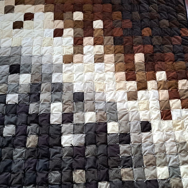 Neutral Quilt - Etsy