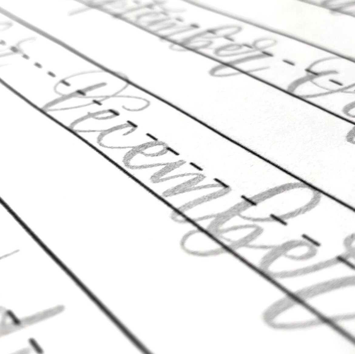 Hand Lettering Practice Worksheet Months and Days | Etsy