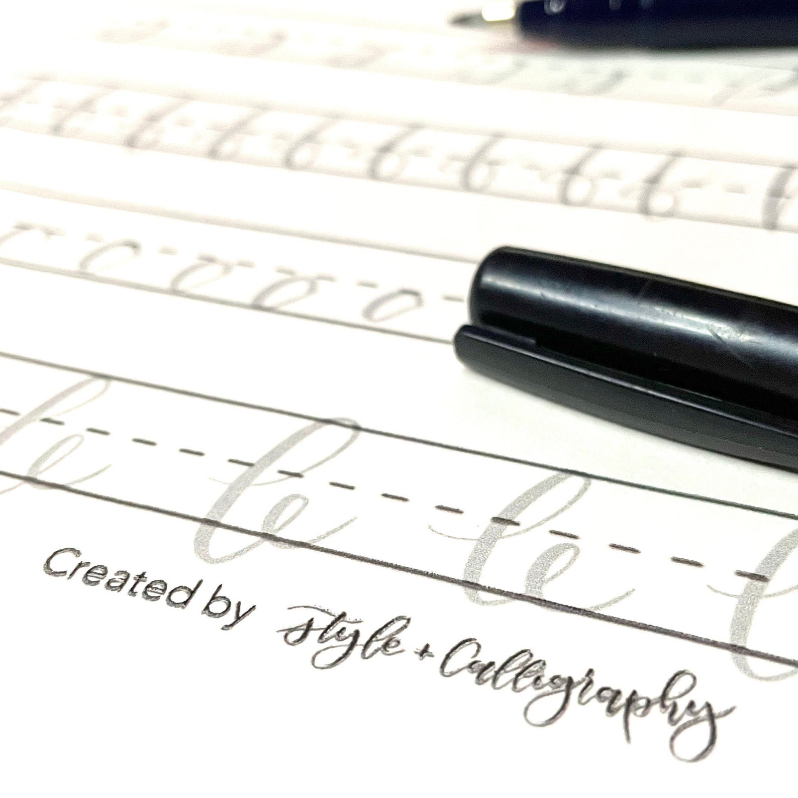 New Handlettering Practice Worksheet Basic Strokes - Etsy